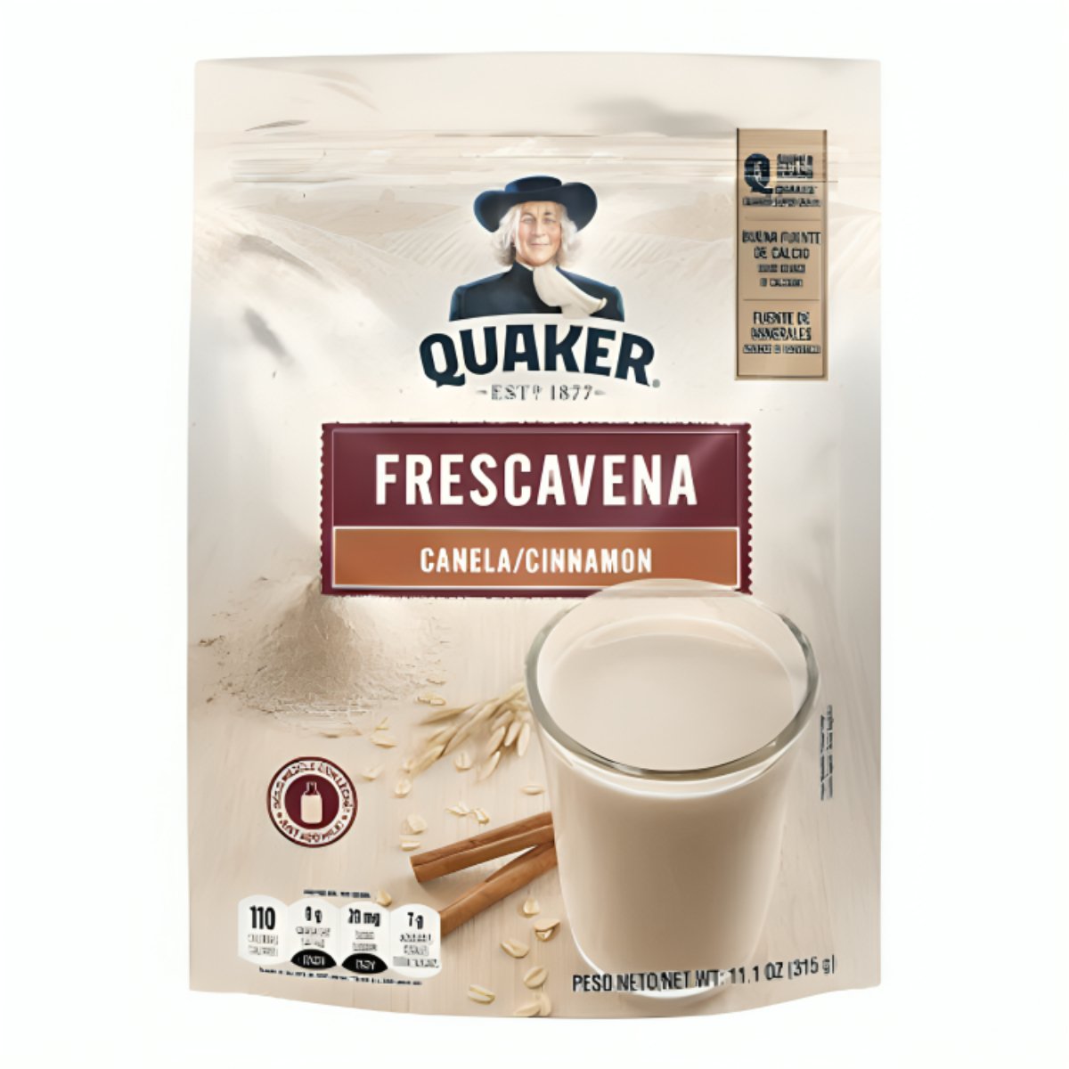 Quaker Frescavena Canela 315g — Sabores Market