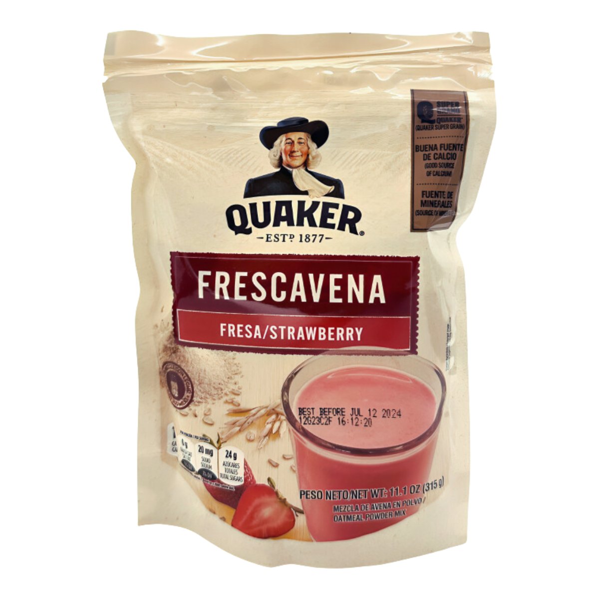 Quaker Frescavena Strawberry 315g — Sabores Market